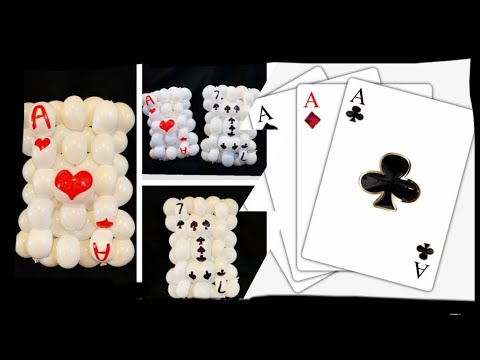 Playing card balloon tutorial. Carta de póker tutorial de globoflexia ...