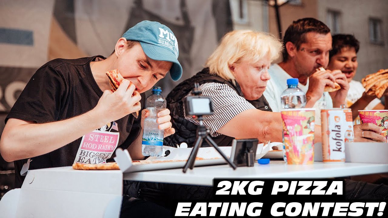 Czech Pizza Eating Contest | Speed Eating | 3000 CZK Prizes to be Won ...