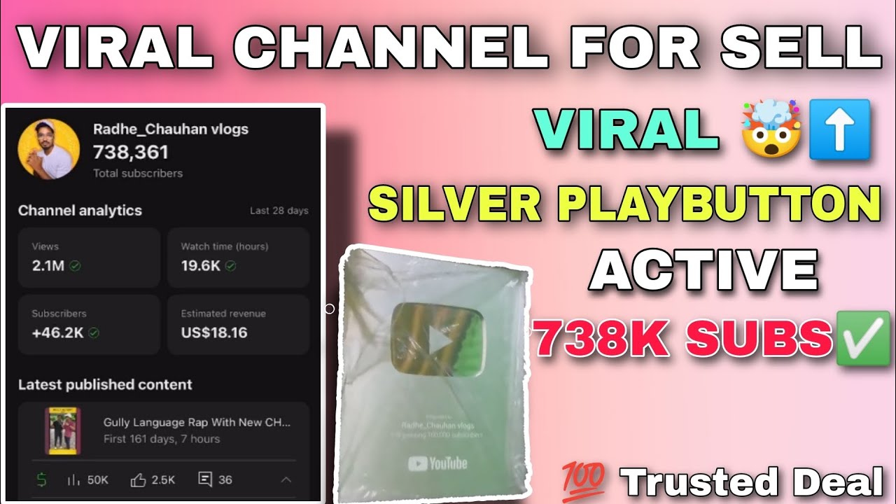 How to buy viral YouTube channel | buy YouTube channel in 2023 - YouTube