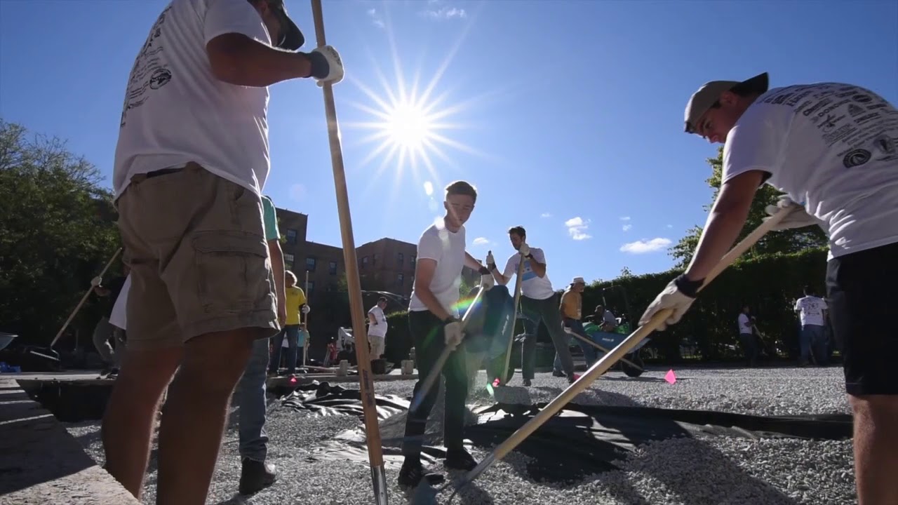 10th Annual WEF Community Garden Service Project timelapse - YouTube