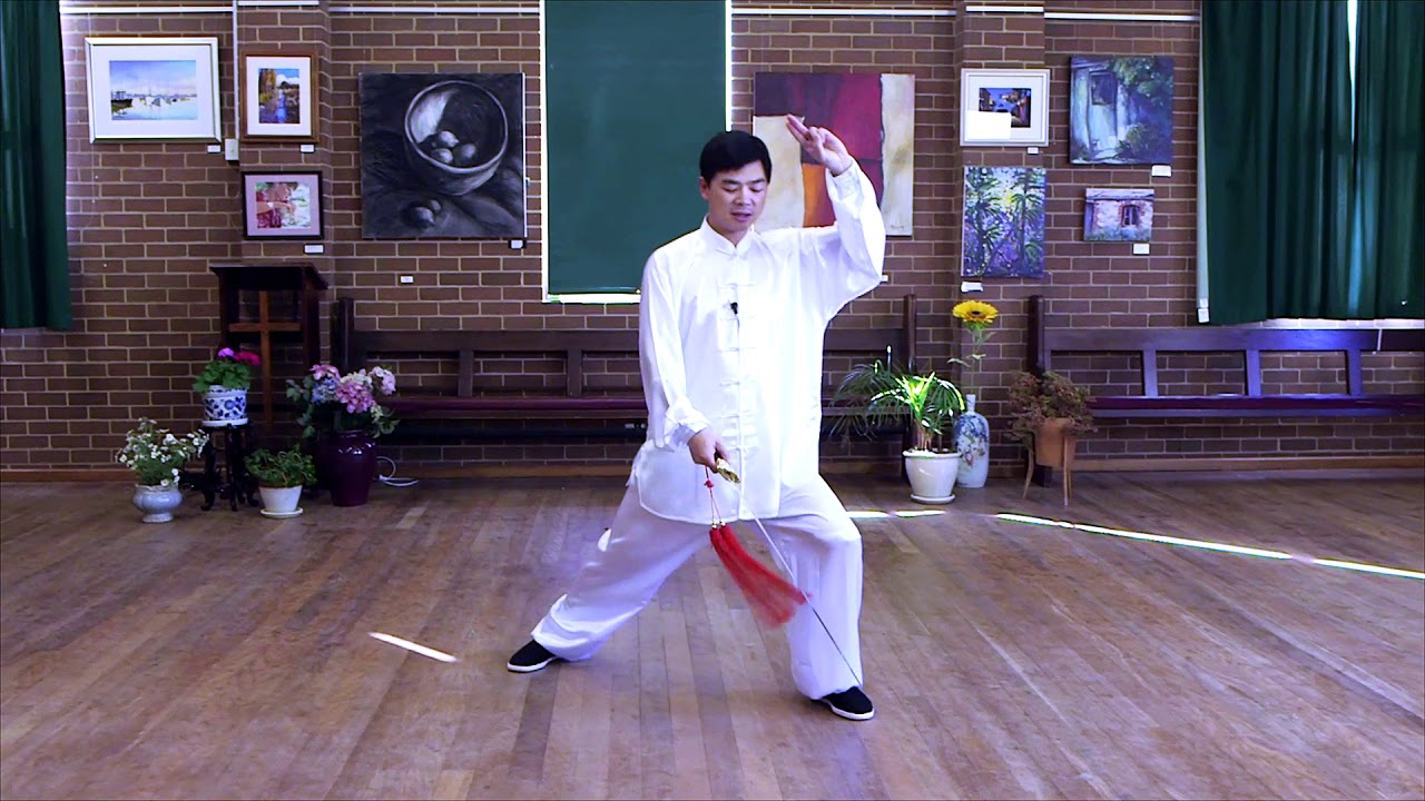 Tai Chi Sword 42 Form Step by Step Instructions (Paragraph 3) - YouTube