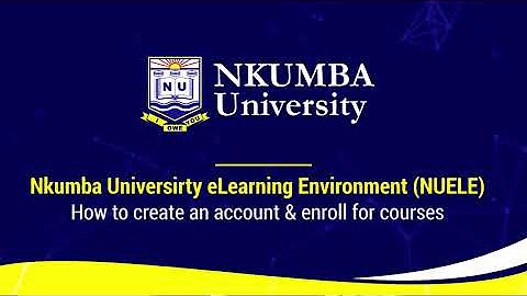 Nkumba Elearning Environment Tutorials - YouTube
