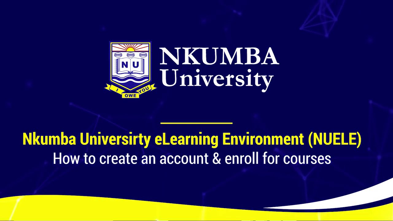 How to create an account on NUELE and enroll into courses - YouTube