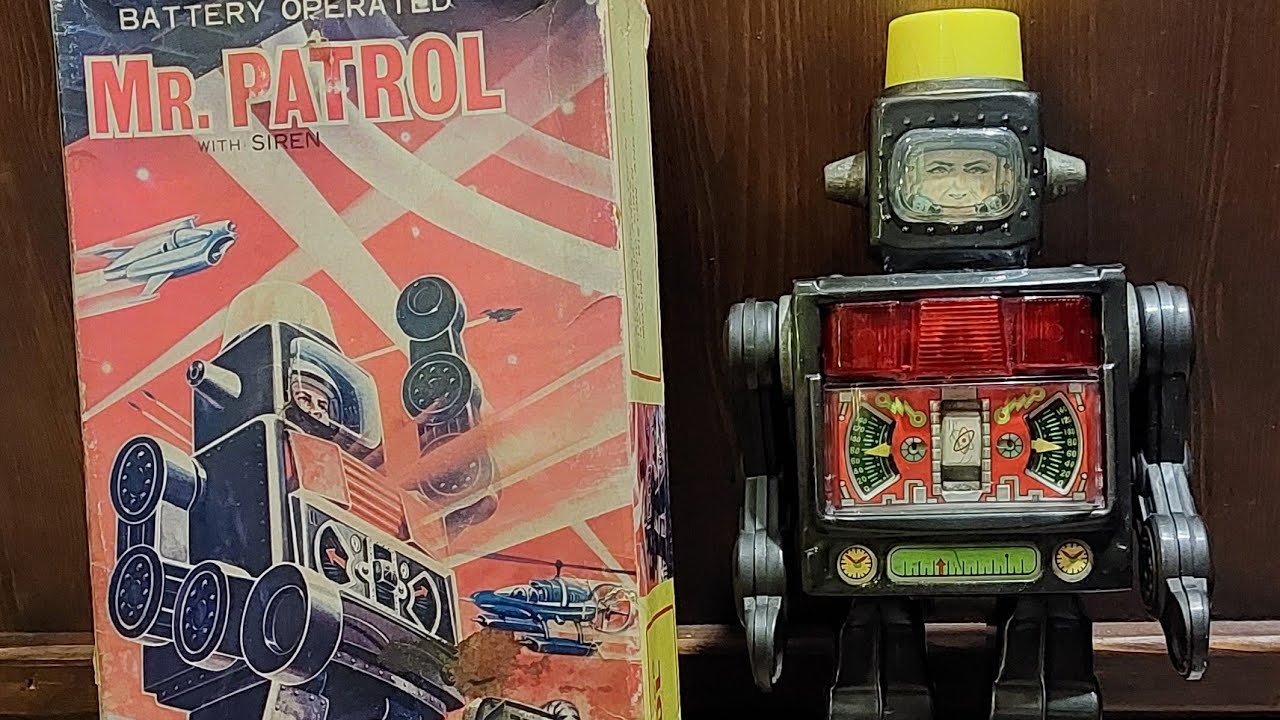 MR. PATROL by Horikawa Tin Toys - ASTRONAUT VERSION - SIREN ROBOT ...