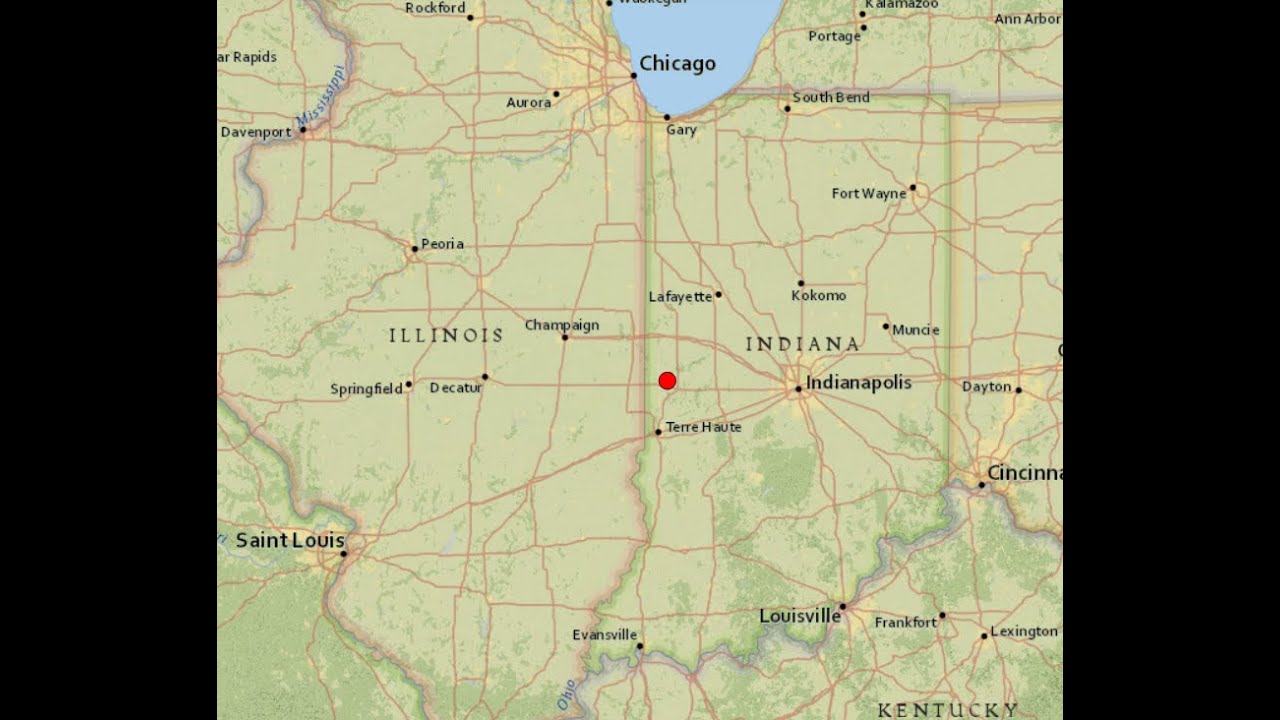 Rare 3.8 Earthquake in Indiana 6/17/2021 - YouTube