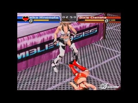 Rumble Roses PlayStation 2 Gameplay - Outside action