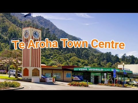 A Driving Tour of Te Aroha's Town Centre, a rural town in the Waikato ...