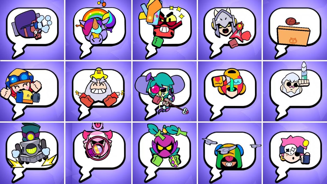 All 82 Brawlers Animated Special Pins | Clancy, Remodel Brock & More ...