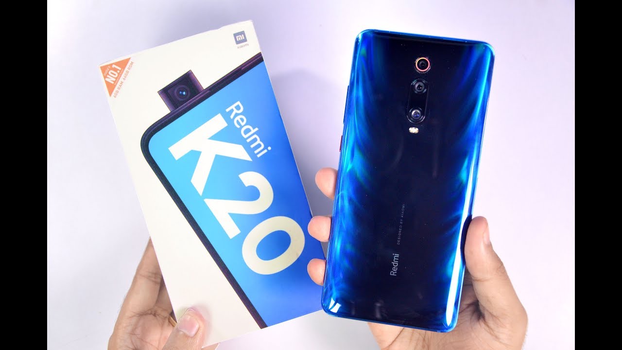 Redmi K20 Unboxing & Hands on Review - Glacier Blue Color | Camera ...