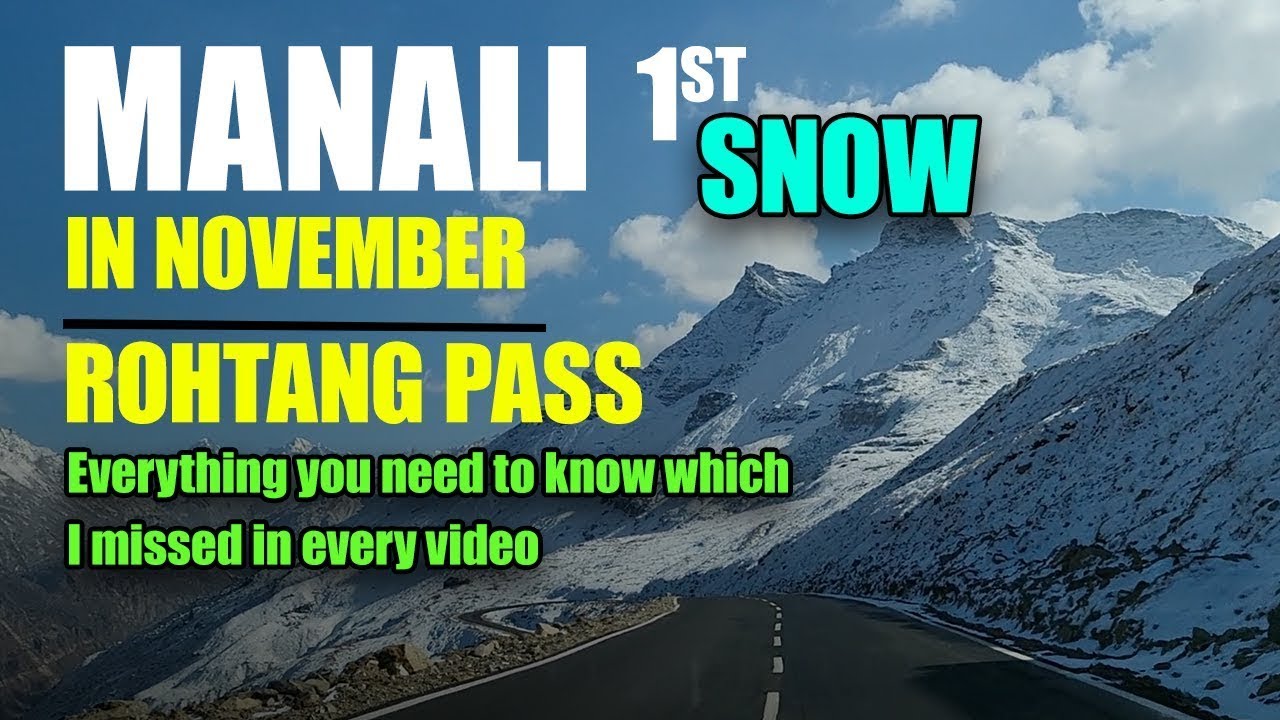 November ki First Snow Manali Mai | Snow in November last Week | 24th ...