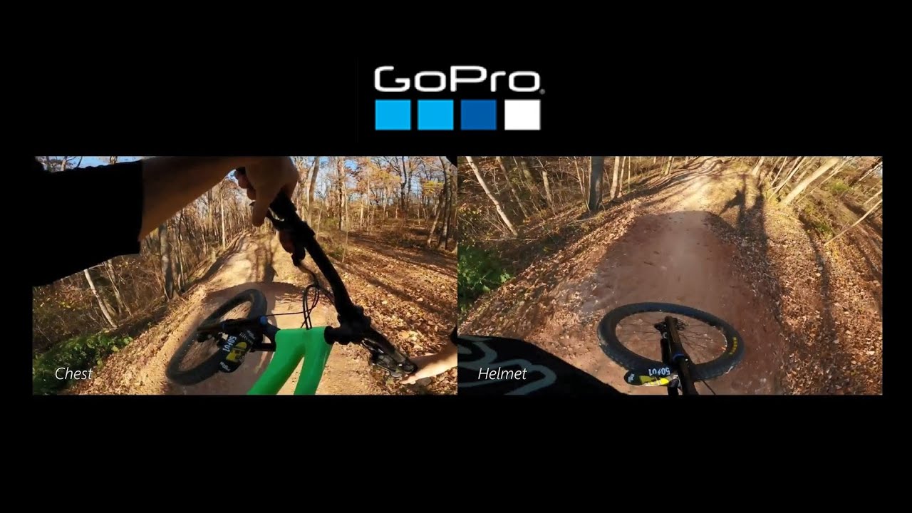 GoPro MTB - Chest vs. Helmet Chin Mount - YouTube