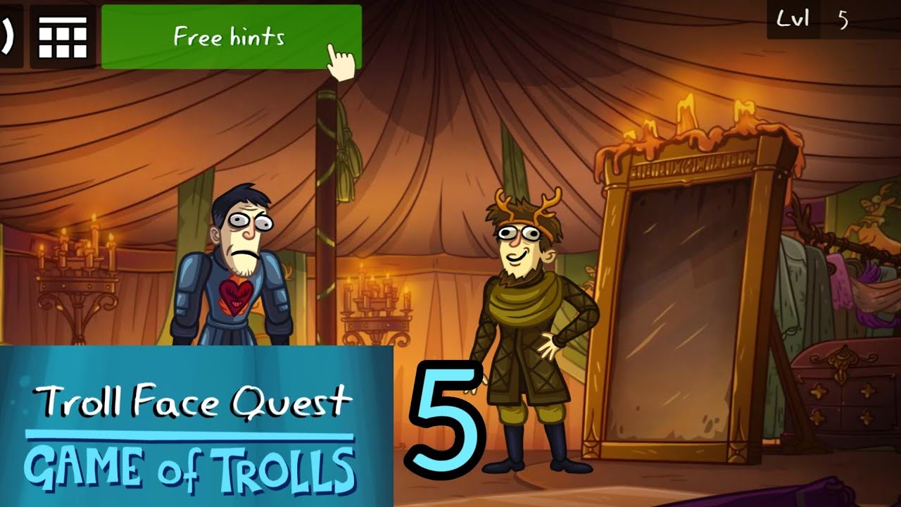 Troll Face Quest : Game of Trolls : Level 5 : Android / iOS Game - YouTube