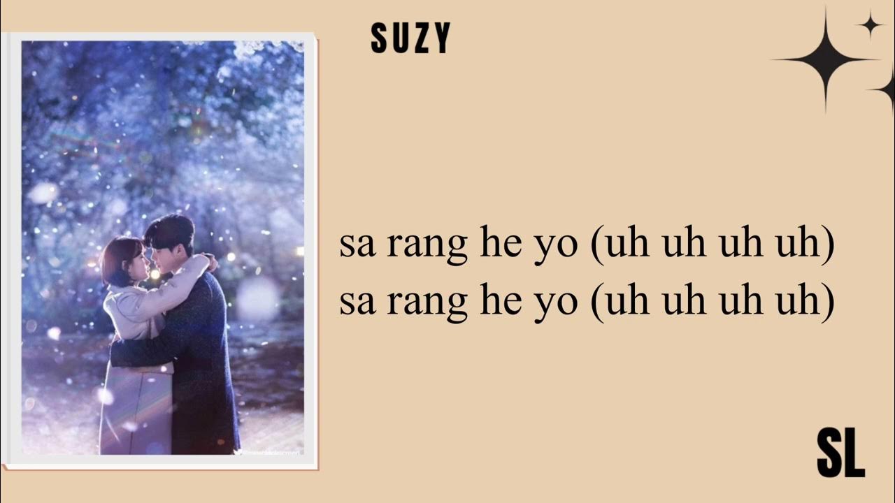 Suzy - I Love You Boy || While You Were Sleeping Ost Romanized Lyrics - YouTube