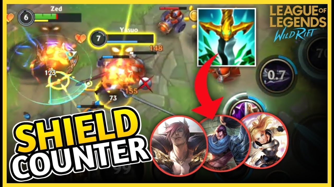 Counter Shield Enemies With Serpeng Fang - Wild Rift Zed - YouTube