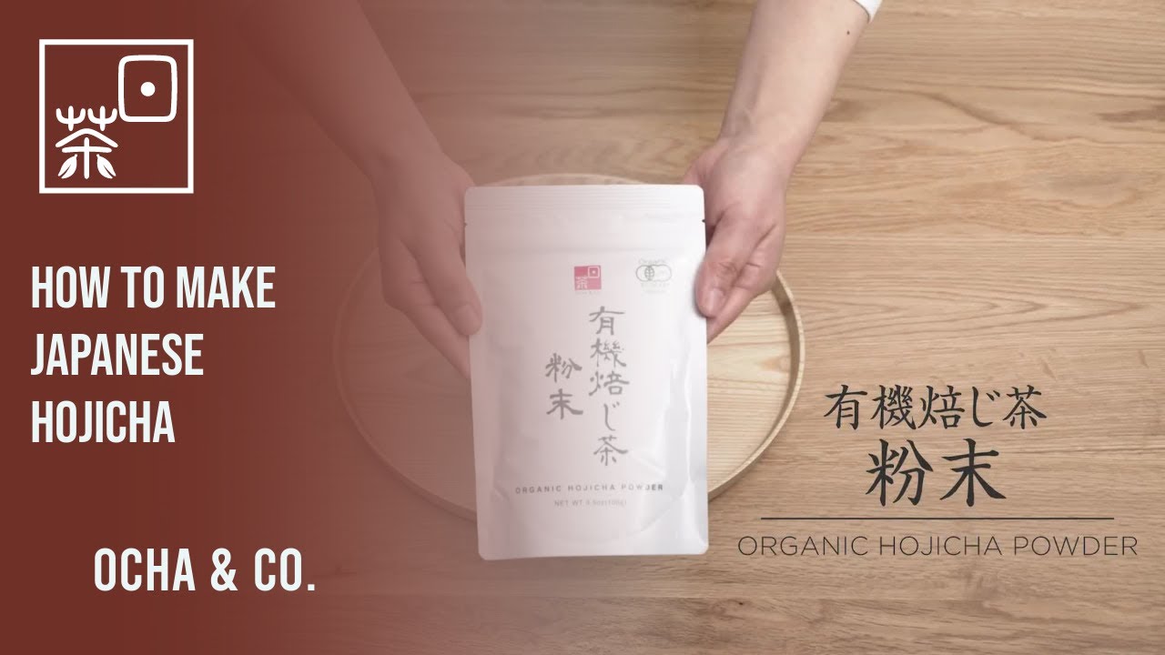 How To Make Organic Hojicha Powder Tea - YouTube