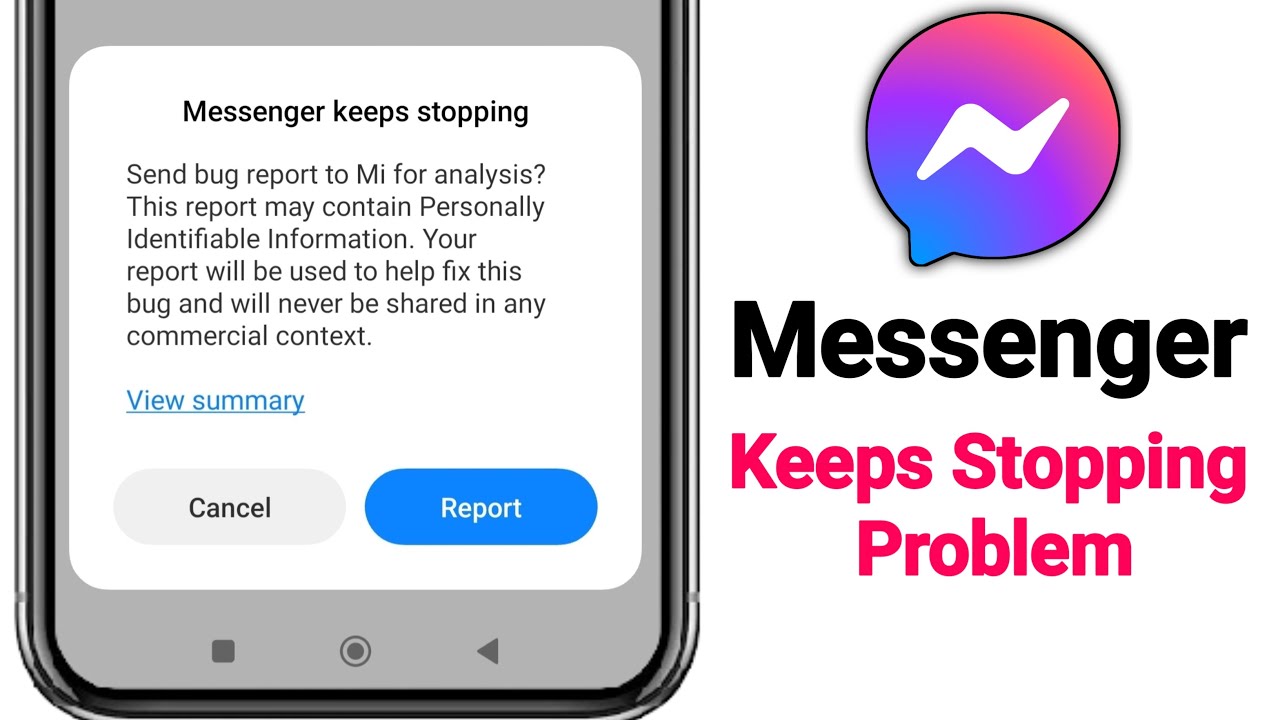 Messenger Keeps Stopping Problem 2024 || Fix Messenger Keeps Stopping ...