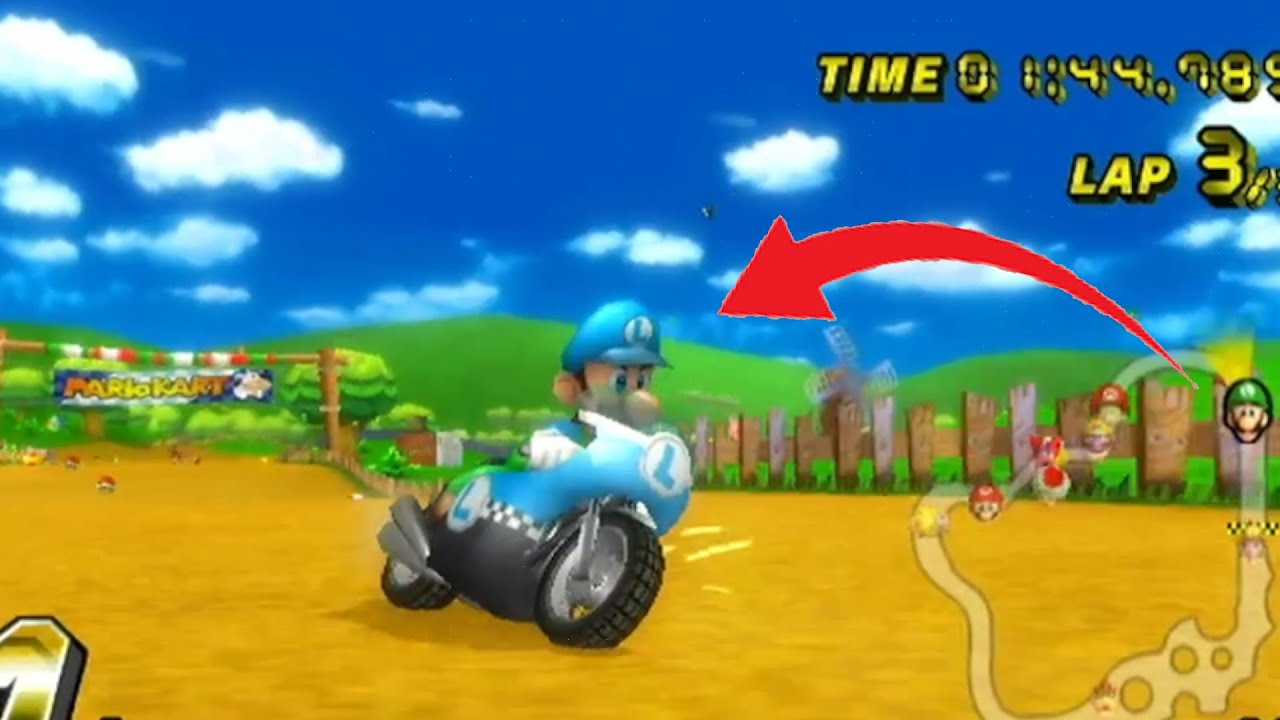 MARIO KART WII CUSTOM LUIGI ICE FLOWER TEXTURE FOR MACH BIKE - YouTube