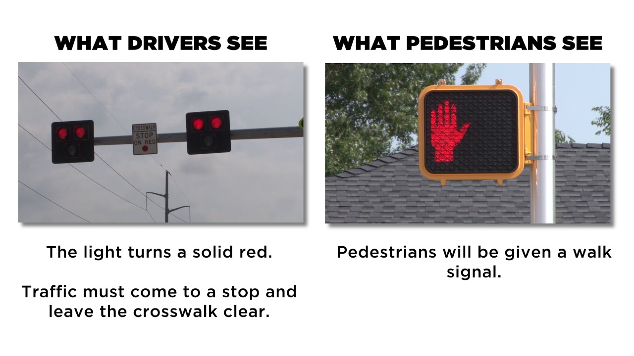 HAWK Crossing Signal - YouTube