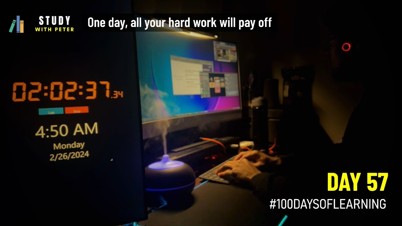 2HRS Study With Me - #100daysoflearning - DAY 57 #studywithpeter - YouTube