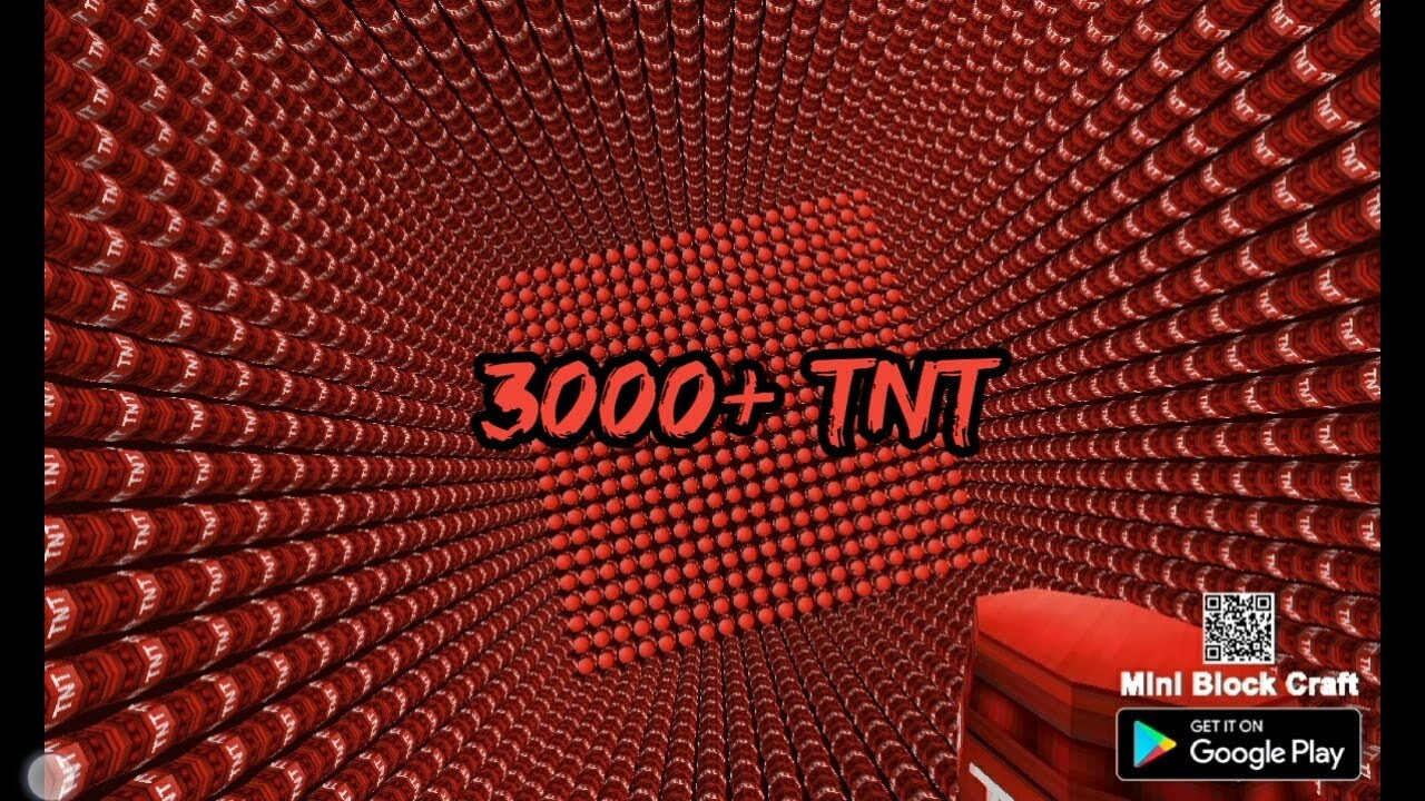3000+TNT Explosion in MiniBlockCraft3D - YouTube