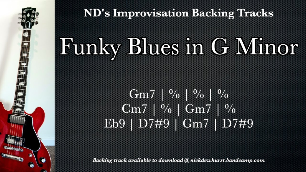 G Minor Funky Blues Backing Track - YouTube