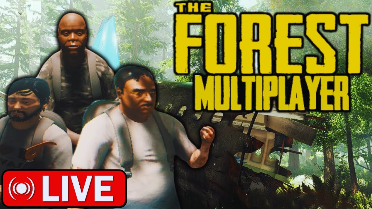 We Crashed a Plane! | The Forest Multiplayer |Live Part 1| - YouTube