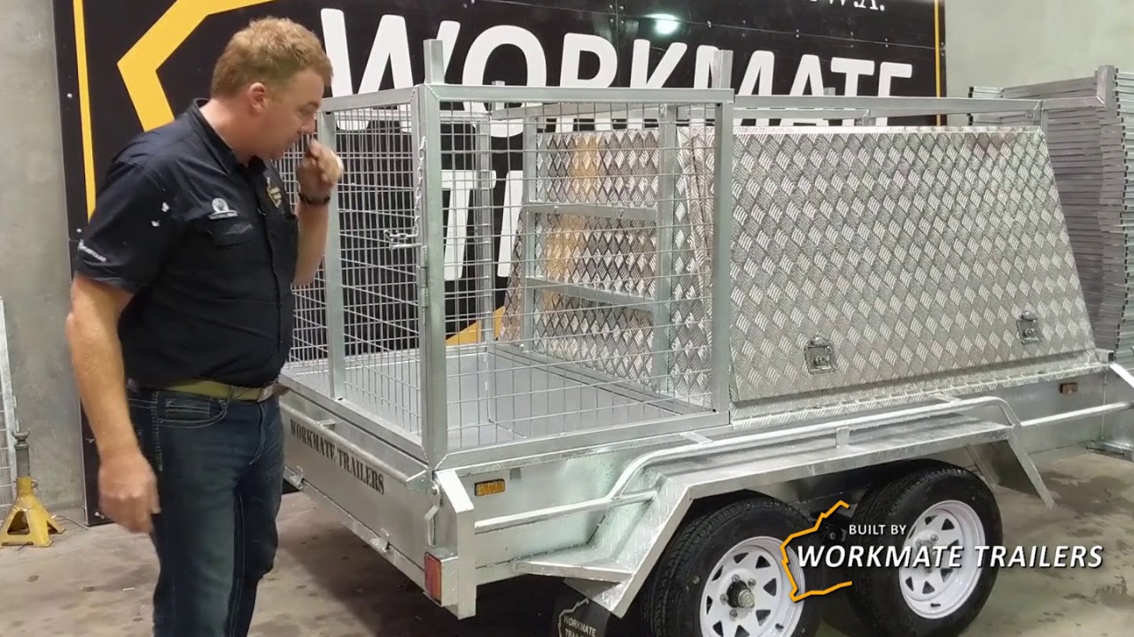 Workmate 9x5 Tradie Trailer with 6x5 Top - YouTube