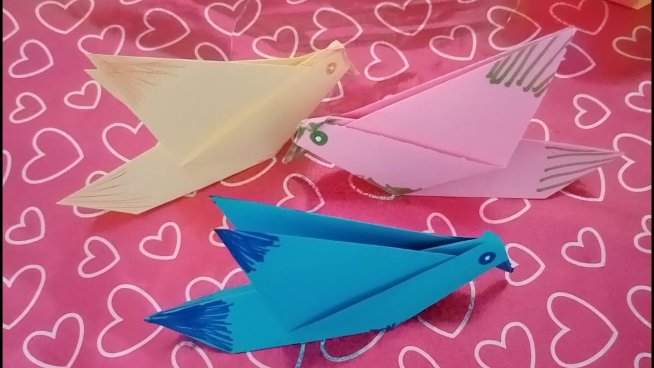 how to make Paper bird | Easy paper bird | Origami Bird | Simple Paper ...