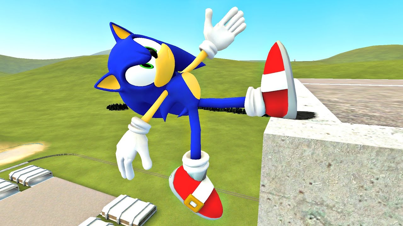 Sonic Ragdoll Jumps & Falls (GMOD) Episode 145 - YouTube
