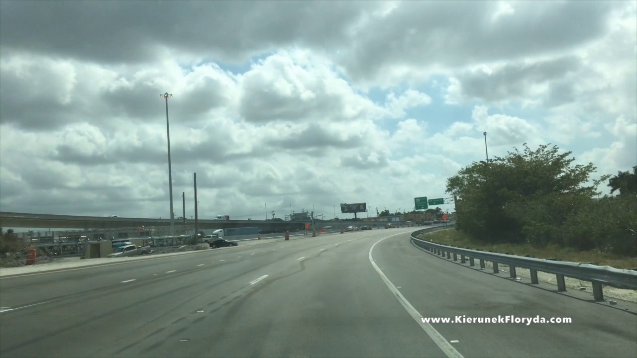 Driving from Sarasota to Miami, Florida, Floryda, I-75, Alligator Alley ...