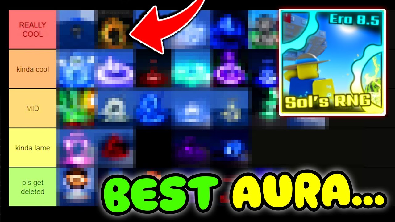 The ONLY CORRECT TIER LIST For EVERY AURA in SOL'S RNG! - YouTube