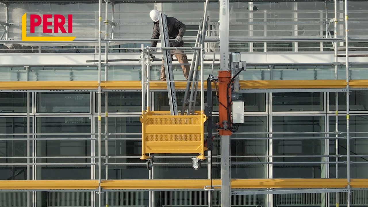 Alimak STS 300 - Systém pro přepravu lešení - YouTube