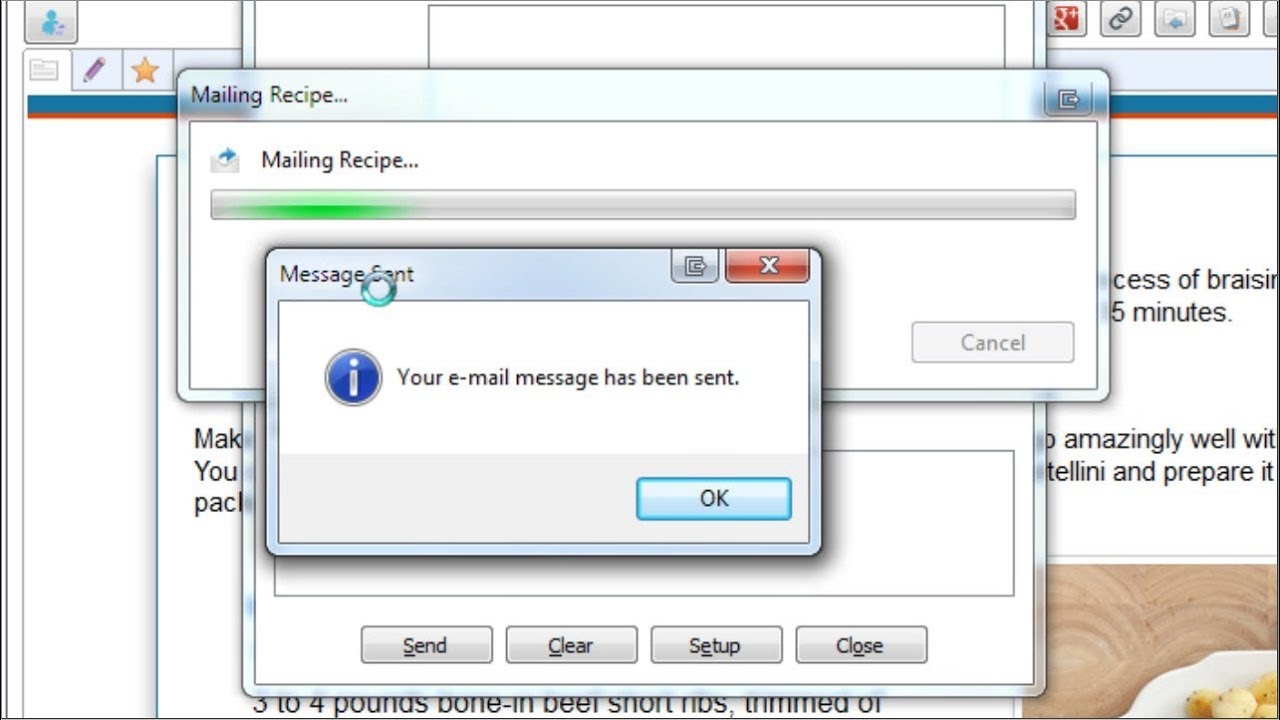 Fast & Easy Way to Email Recipes - YouTube