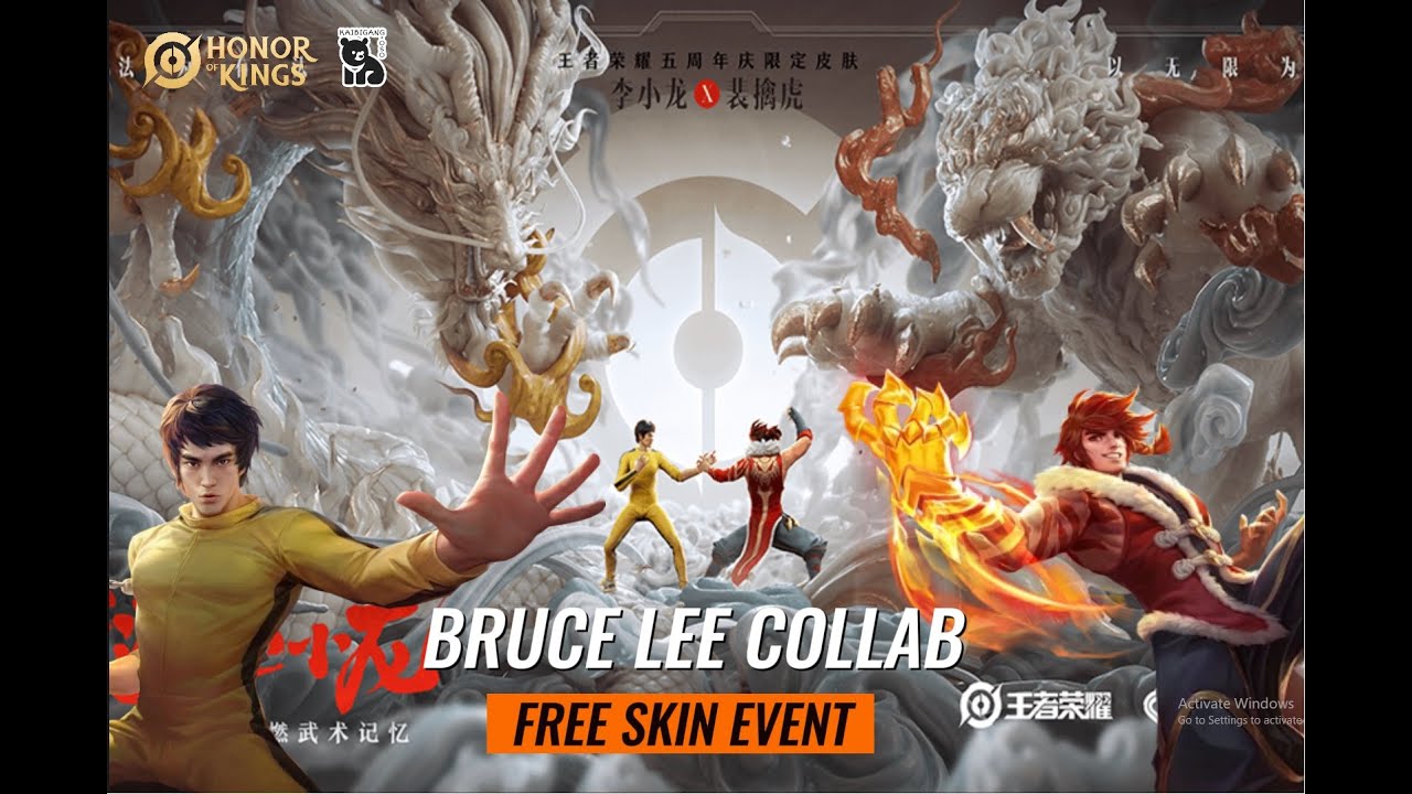 HONOR OF KINGS - GLOBAL | BRUCE LEE - PEI FREE SKIN | COLLAB # ...