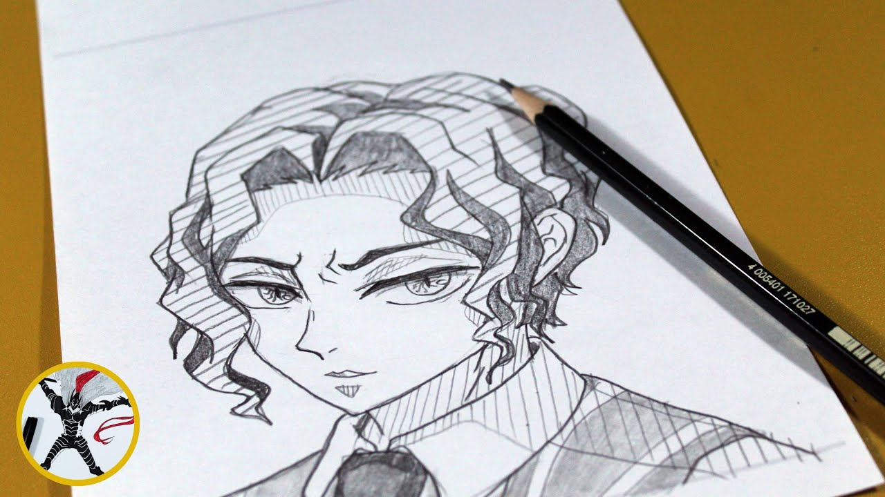 How to Draw Muzan Kibutsuji Step by Step – Easy Demon Slayer Drawing ...