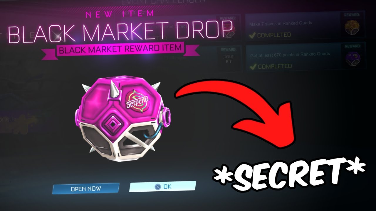 How to get the new *SECRET & LIMITED TIME* Black Market Drop! (Rocket ...
