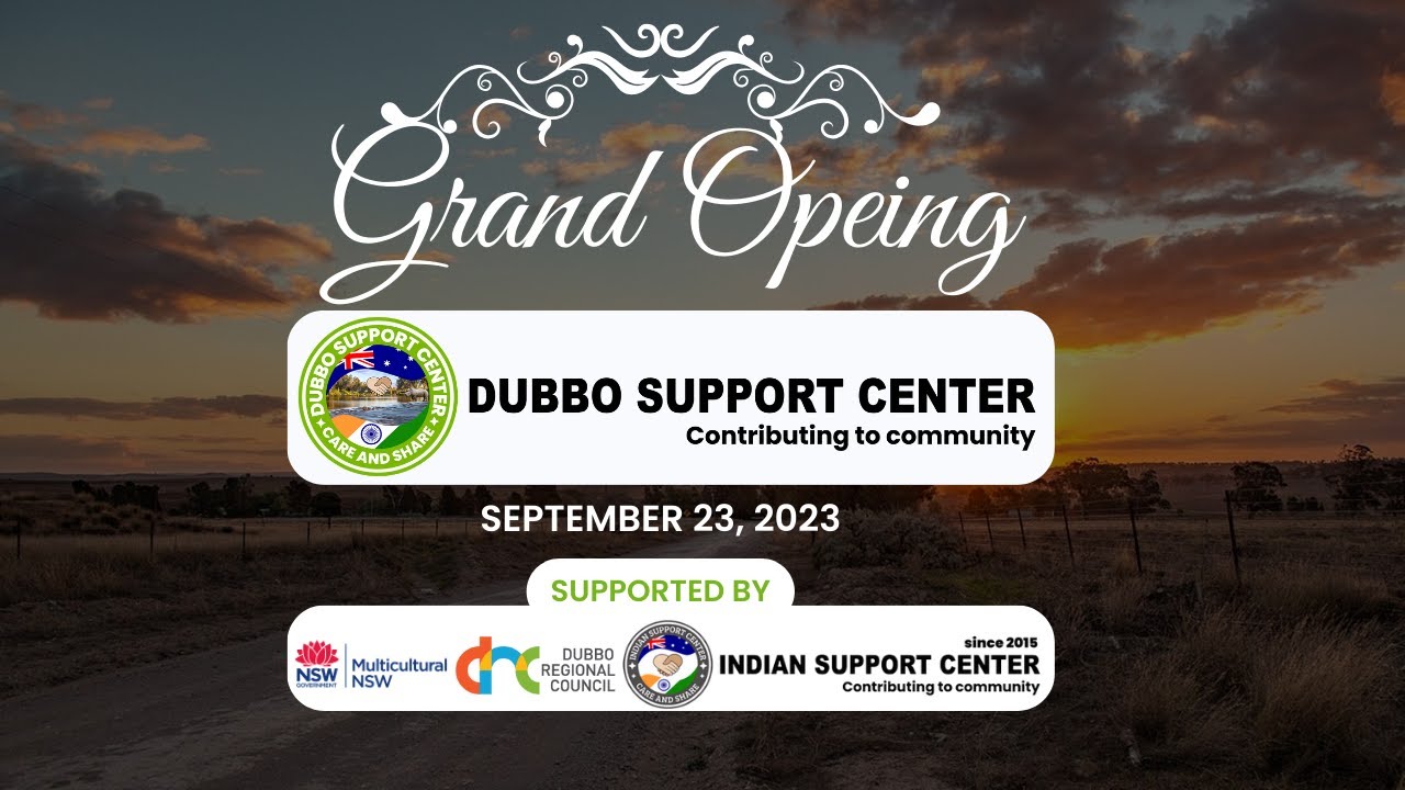 Indian Support Center Grand Opening in Dubbo - YouTube