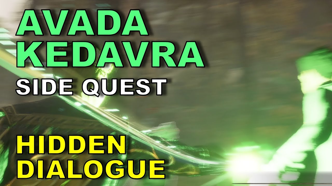Use Avada Kedavra During Side Quest (Hidden Dialogue) - Hogwarts Legacy ...