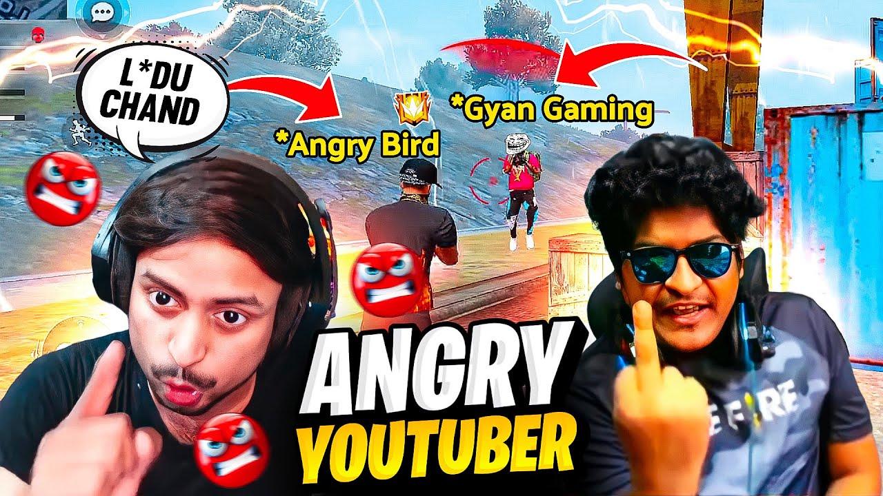 ANGRY YOUTUBER VS GYAN GAMING Angry Youtuber 🤬 Abusing His Teammate 🤣 ...