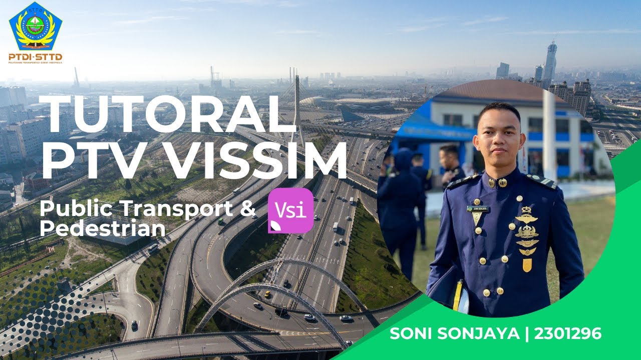 Tutorial VISSIM Public Transport & Pedestrian - YouTube