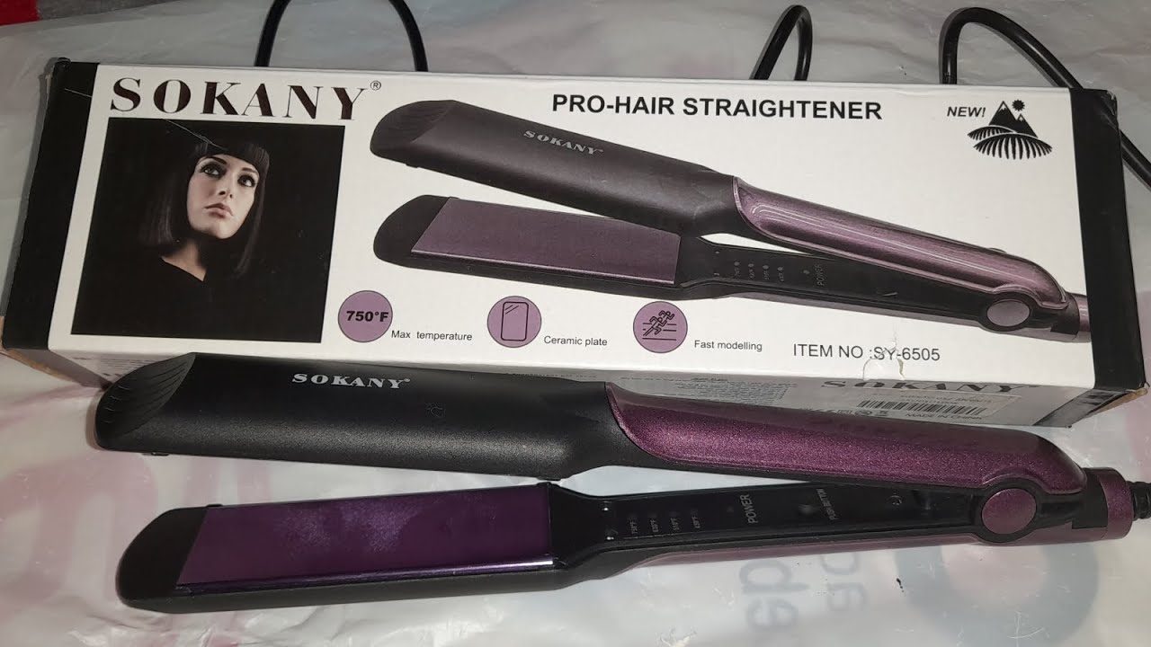 ارخص مكواة شعر من سوكاني ( مميزات وعيوب مكواة الشعر من سوكانى sy-6505 ) - YouTube