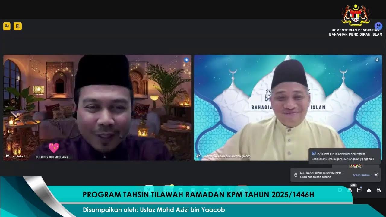 PROGRAM TAHSIN TILAWAH RAMADAN KPM SIRI 3 TAHUN 2025 - YouTube