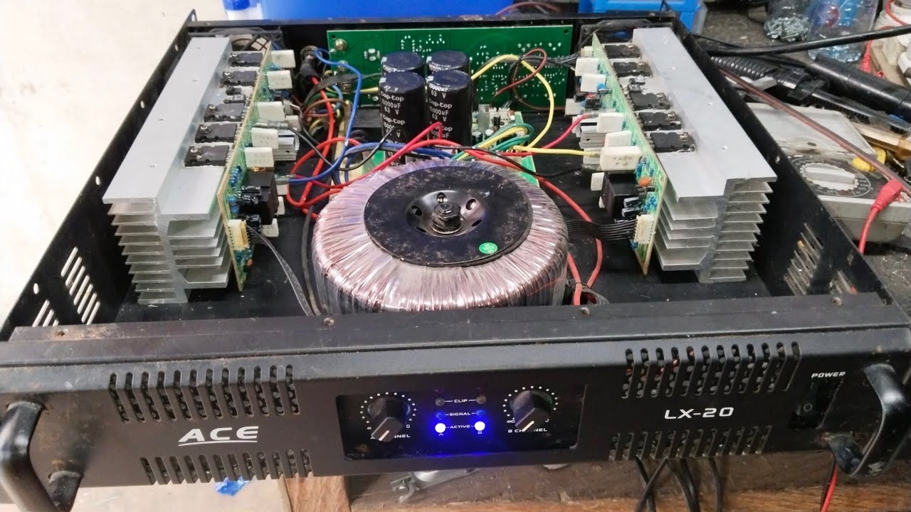 ACE LX20 POWER AMPLIFIER,pumuputok Ang fuse sa ac line,,may shorted ...