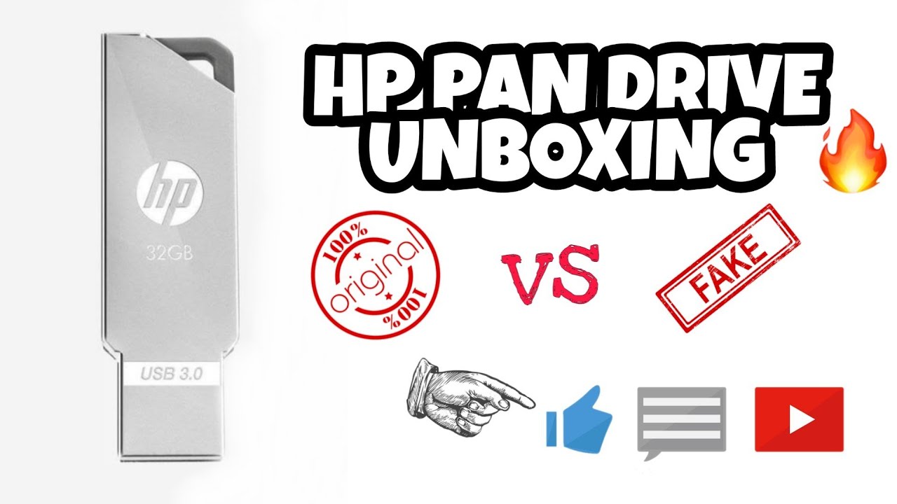 HP PAN DRIVE 32 gb 3.0 unboxing and review 🔥 - YouTube