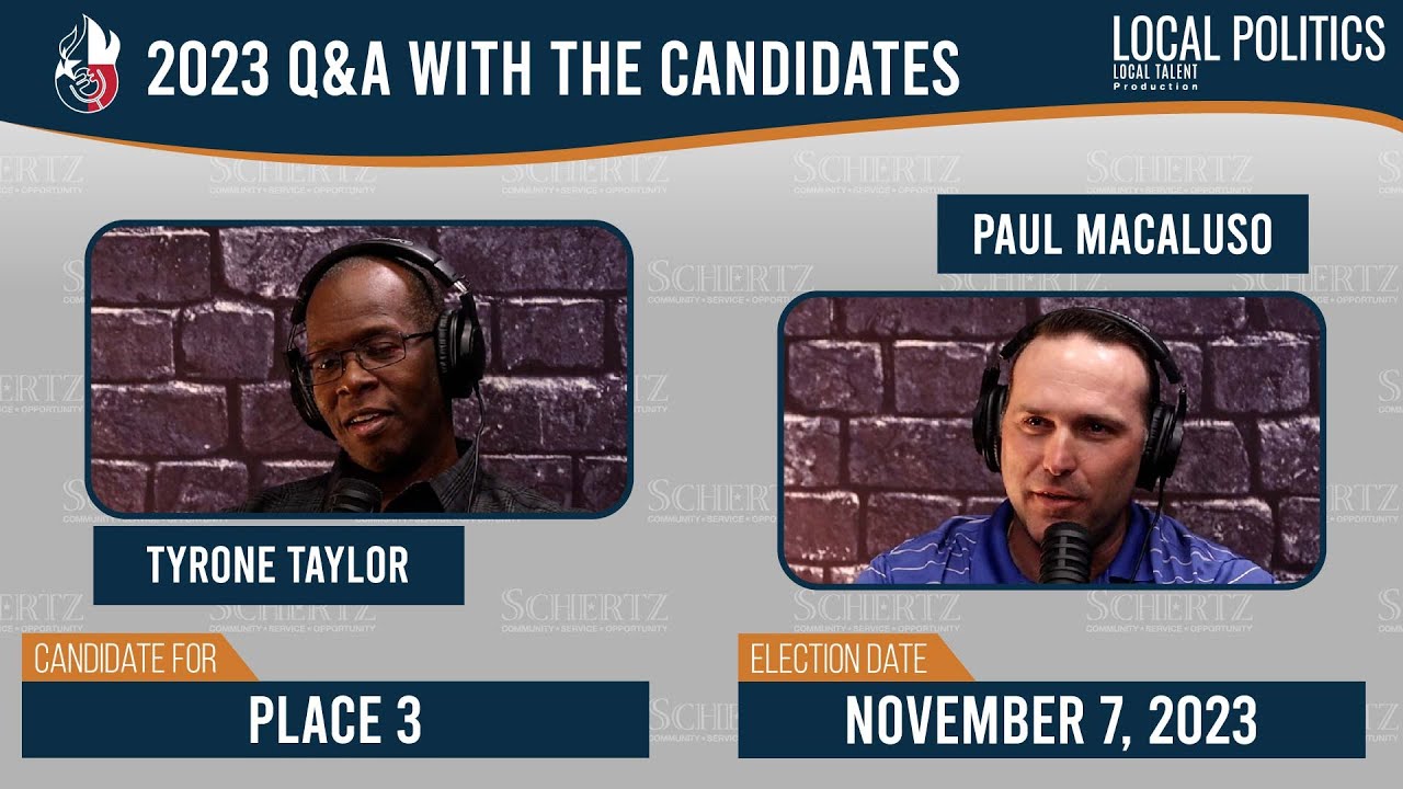 2023 Schertz Q&A Place 3 | PAUL MACALUSO and TYRONE TAYLOR - YouTube