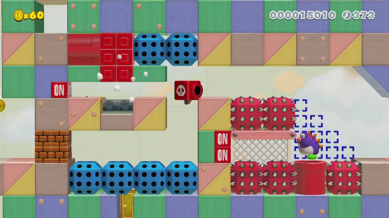 Mario Maker 2: "Blockhead Tower" by SilentTron - YouTube