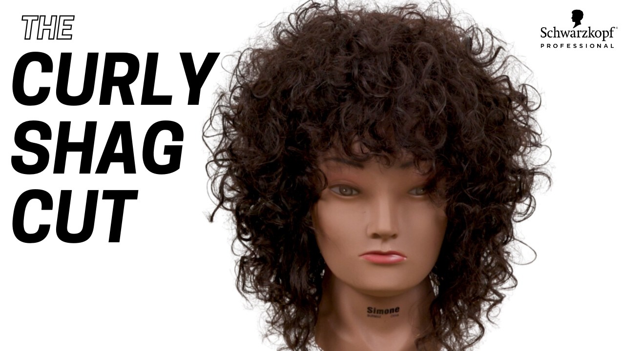 Curly Shag Haircut for Textured Hair - YouTube