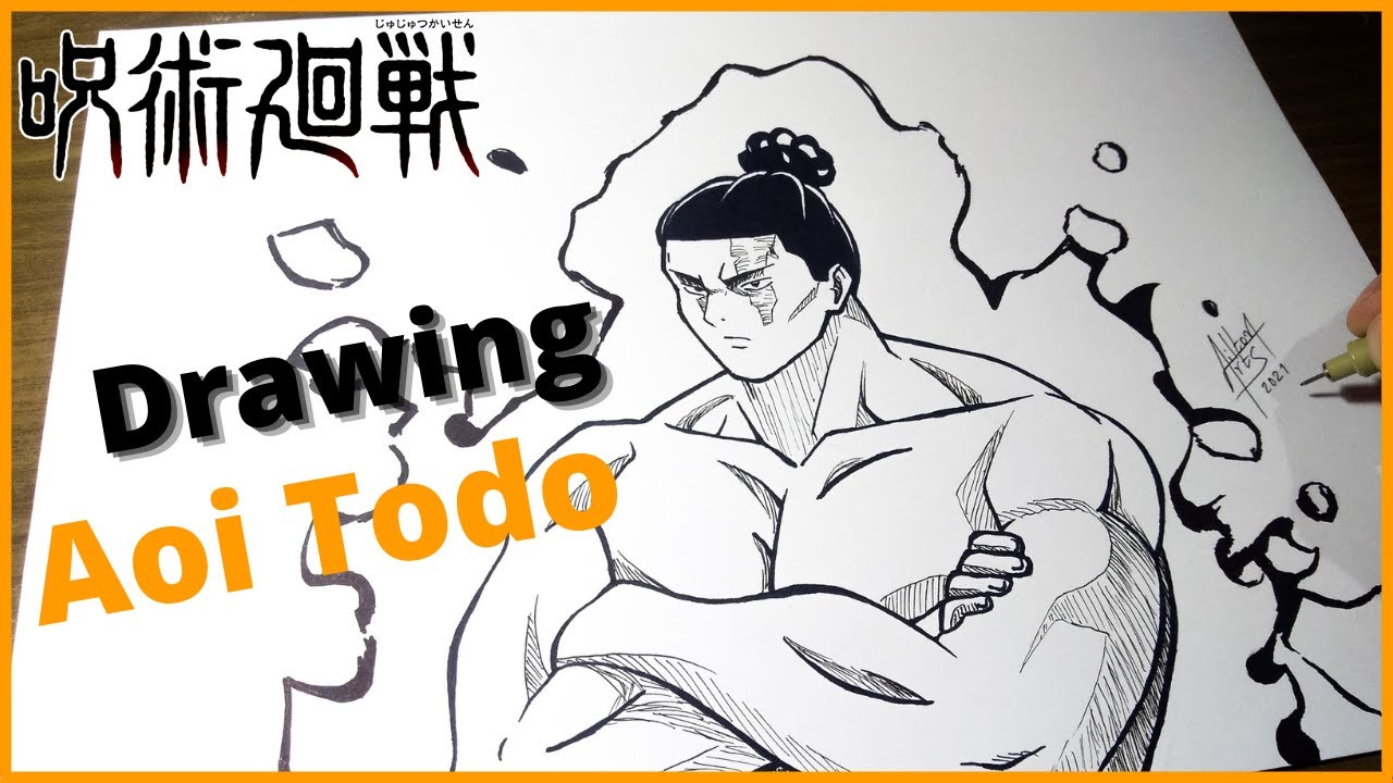 Drawing Aoi Todo Style Mangá | Jujutsu Kaisen #05 - YouTube