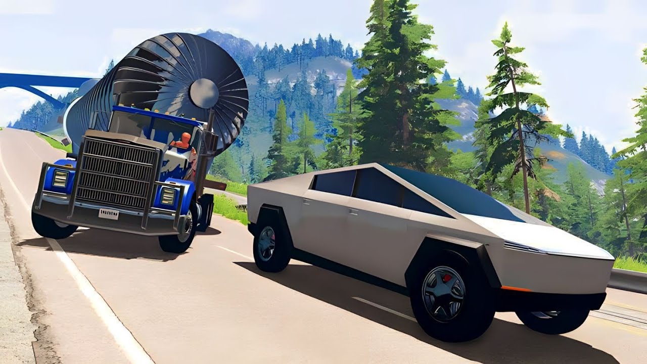 cars vs cliff roads #01 | beamng cliff roads | beamng cliff crashes ...