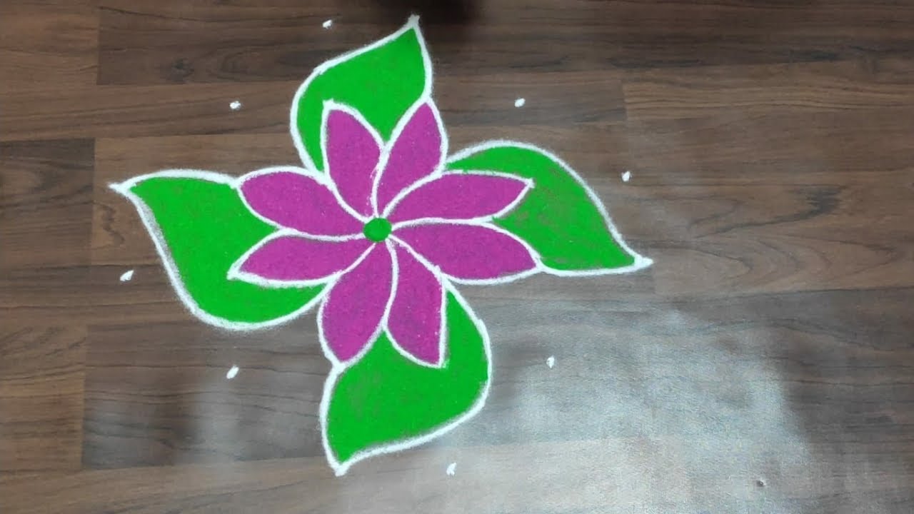daily kolam🌺 small muggu 🌺chinna muggu🌺 - YouTube